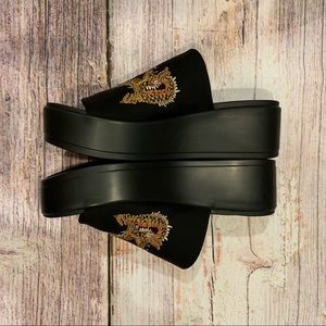 bebe | Shoes | Bebe Dragon Wedges New | Poshmark